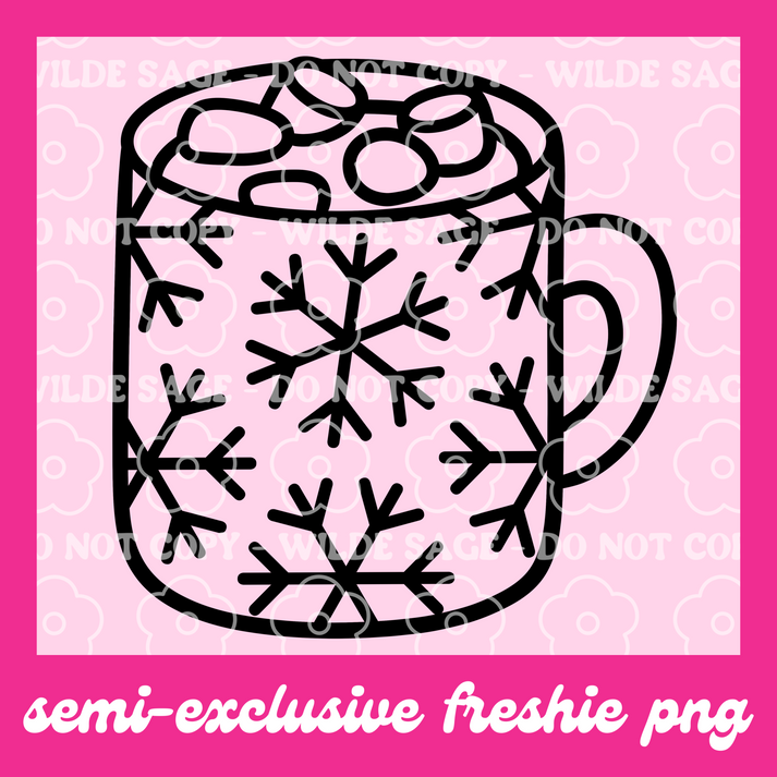 Snowflake Coco Freshie PNG – Wilde Sage Supply Co