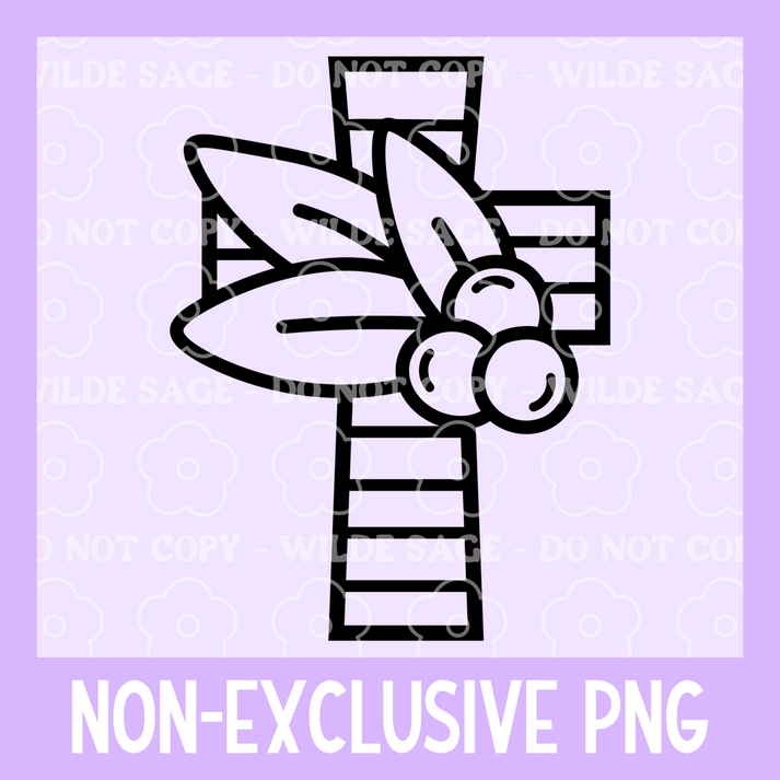 Mistletoe Cross PNG – Wilde Sage Supply Co