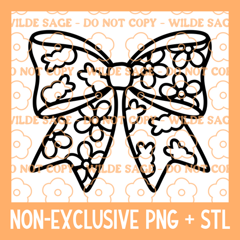 Peep Easter Bow PNG & STL – Wilde Sage Supply Co